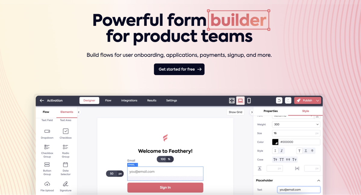 Feathery | Powerful form builder for product teams